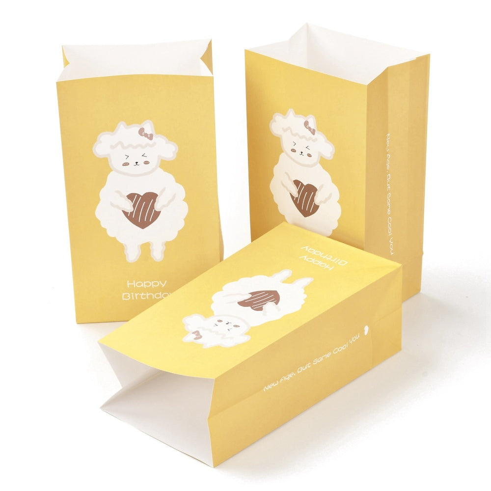 CRASPIRE 2 Bag Rectangle Paper Bags, Animal Pattern with Stickers ...