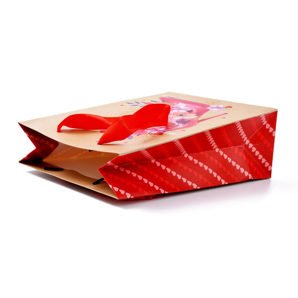 CRASPIRE 2 Set Valentine's Day Theme Rectangle Paper Bags, with Handles ...