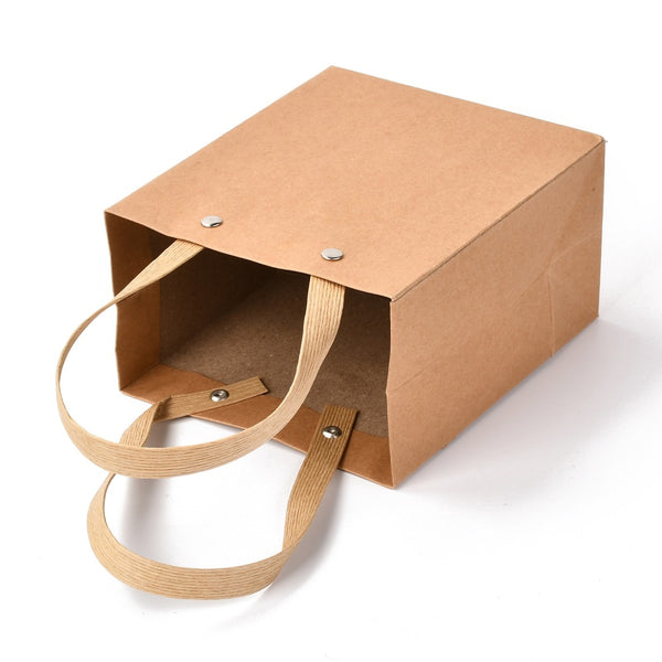 CRASPIRE 10 pc Rectangle Paper Bags, with Nylon Handles, for Gift Bags ...