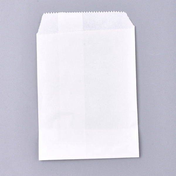 CRASPIRE 100 pc Kraft Paper Bags, No Handles, Food Storage Bags, White ...