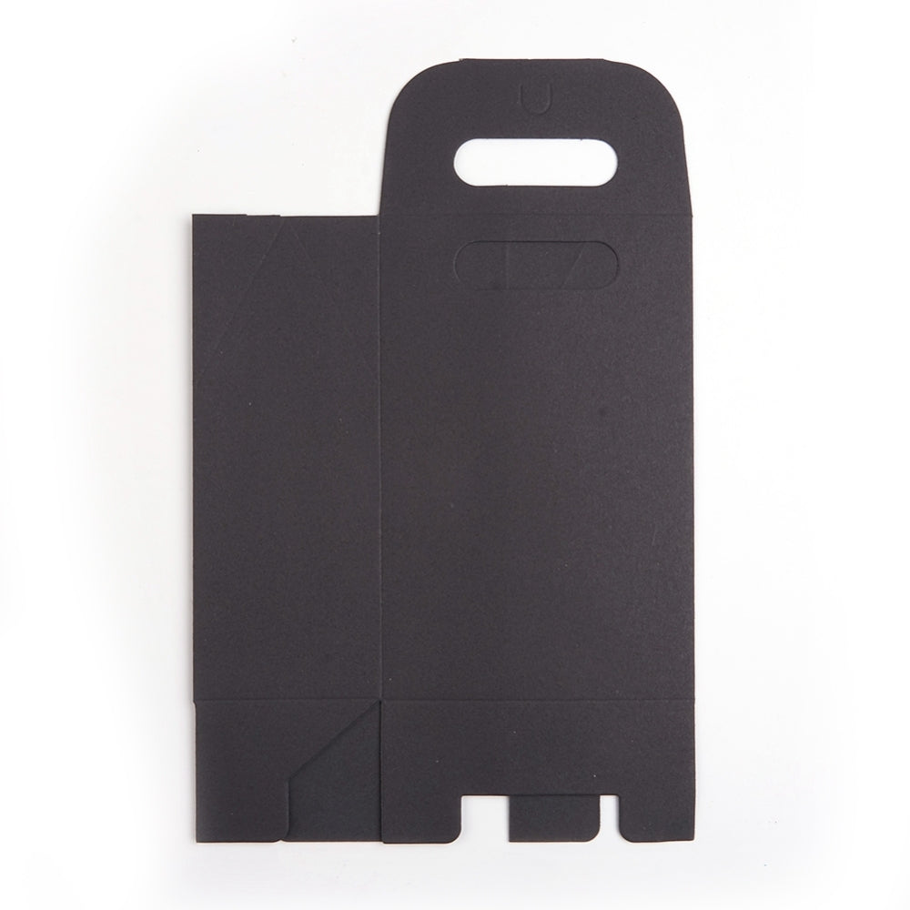 CRASPIRE 100 pc Rectangle Paper Bags with Handle and Clear Heart Shape ...