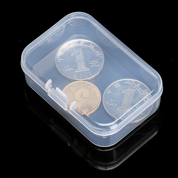 CRASPIRE 50 pcs Plastic Bead Containers, Cuboid, Clear, 6.4x4.4x2cm