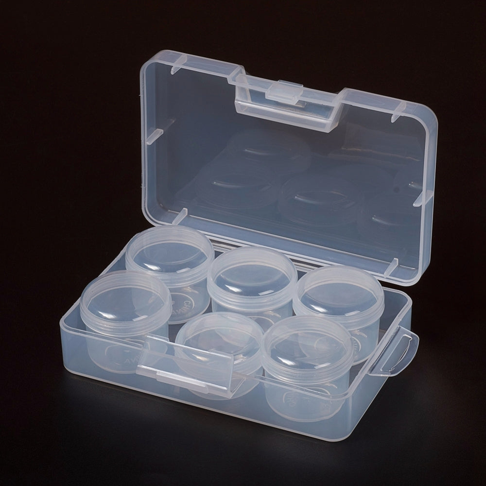 CRASPIRE 5 Set Plastic Bead Containers, Flip Top Bead Storage ...