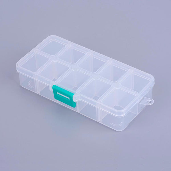 CRASPIRE 10 pcs Organizer Storage Plastic Box, Adjustable Dividers ...