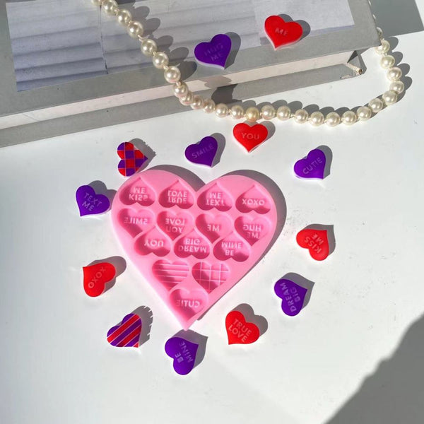 CRASPIRE Valentine's Day Theme Food Grade Pendant Silicone Molds ...
