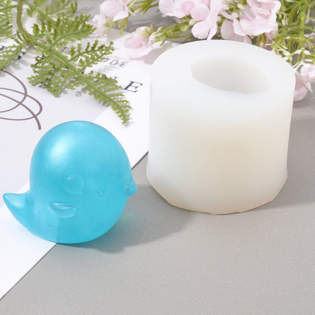 CRASPIRE DIY Ghost Silicone Molds Kits, Including Wooden Craft Sticks ...